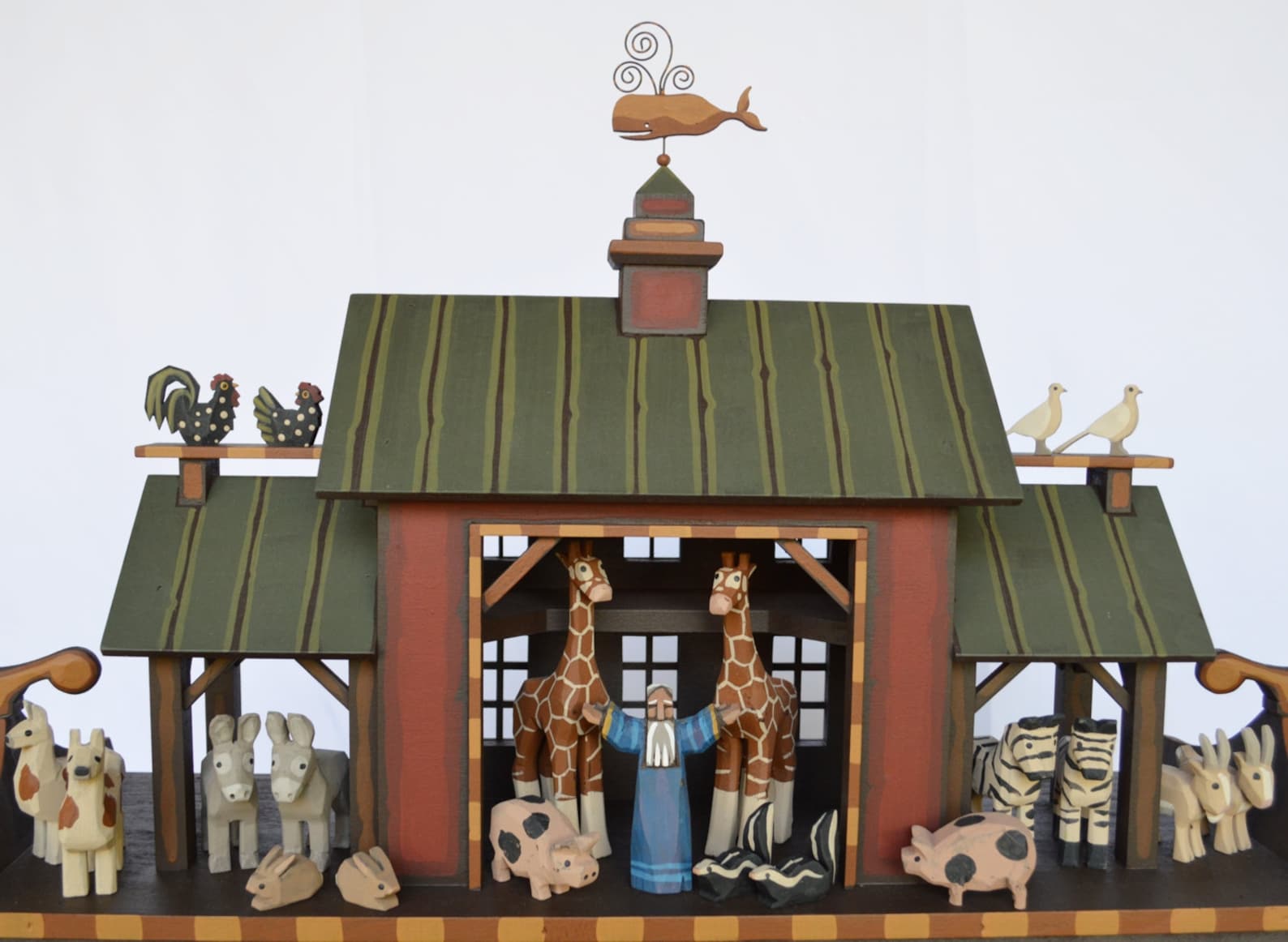 Handmade Wooden Noah's Ark Wood Noah's Ark Hand | Etsy UK