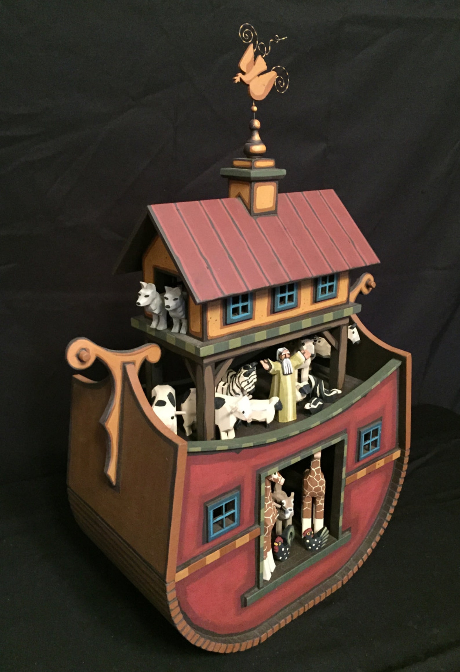 Wood Timber Frame Noah's Ark - Etsy
