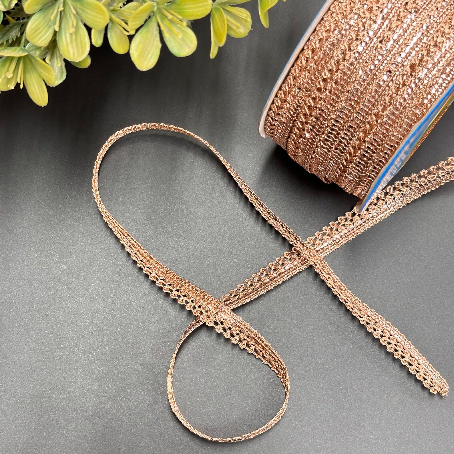 Zari Lace With Shining Sequence Sitara Lace for Sewing, Crafts, Dress ...