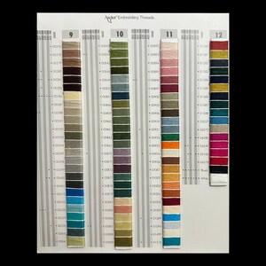 1 Anchor Thread Shade Card/shade Card Chart Book - Etsy