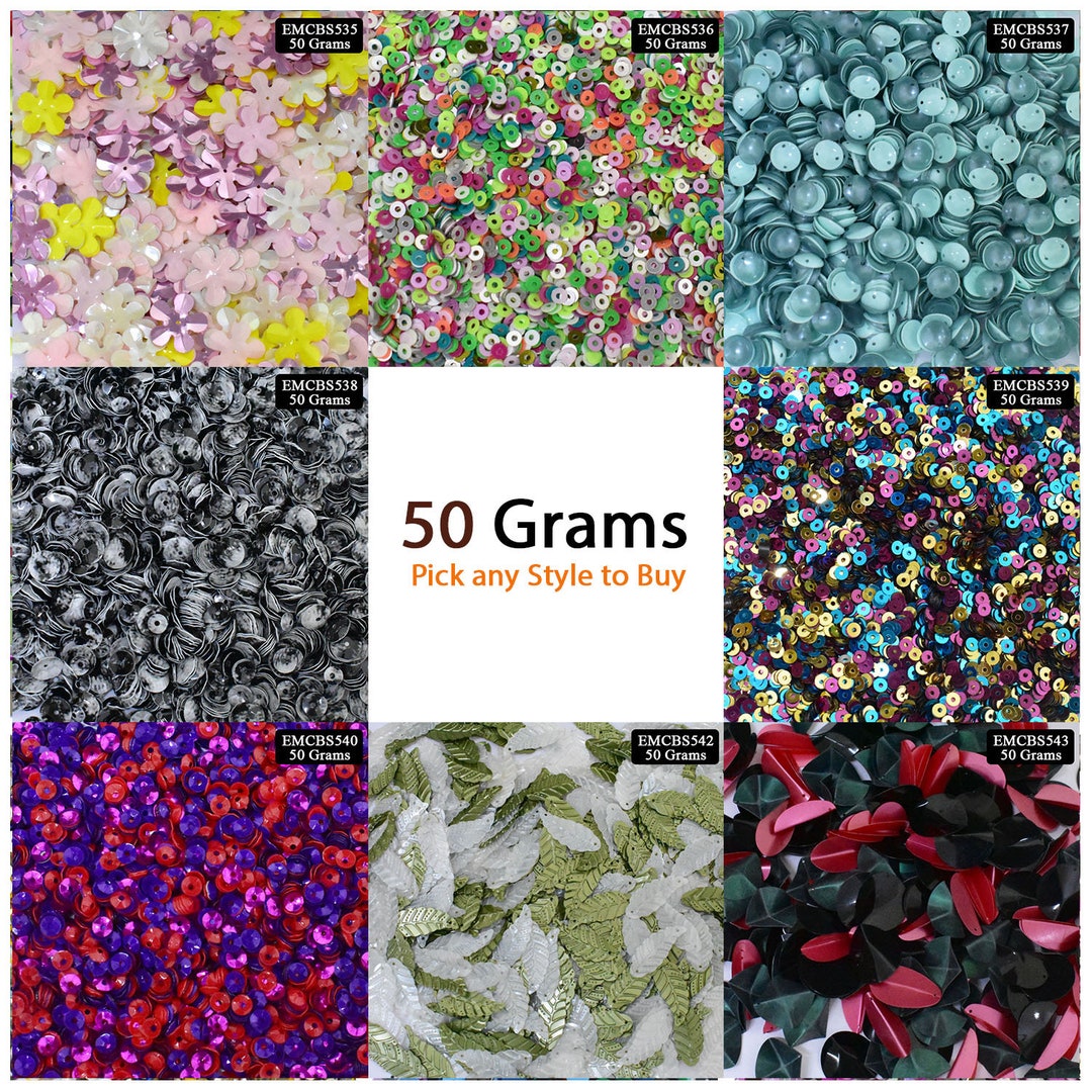 Mixed Sequins Paillettes Loose Assorted Color Sequins Spangles for ...