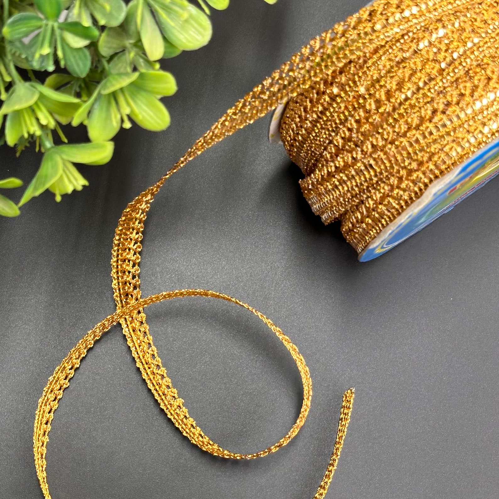 Zari Lace With Shining Sequence Sitara Lace for Sewing, Crafts, Dress ...
