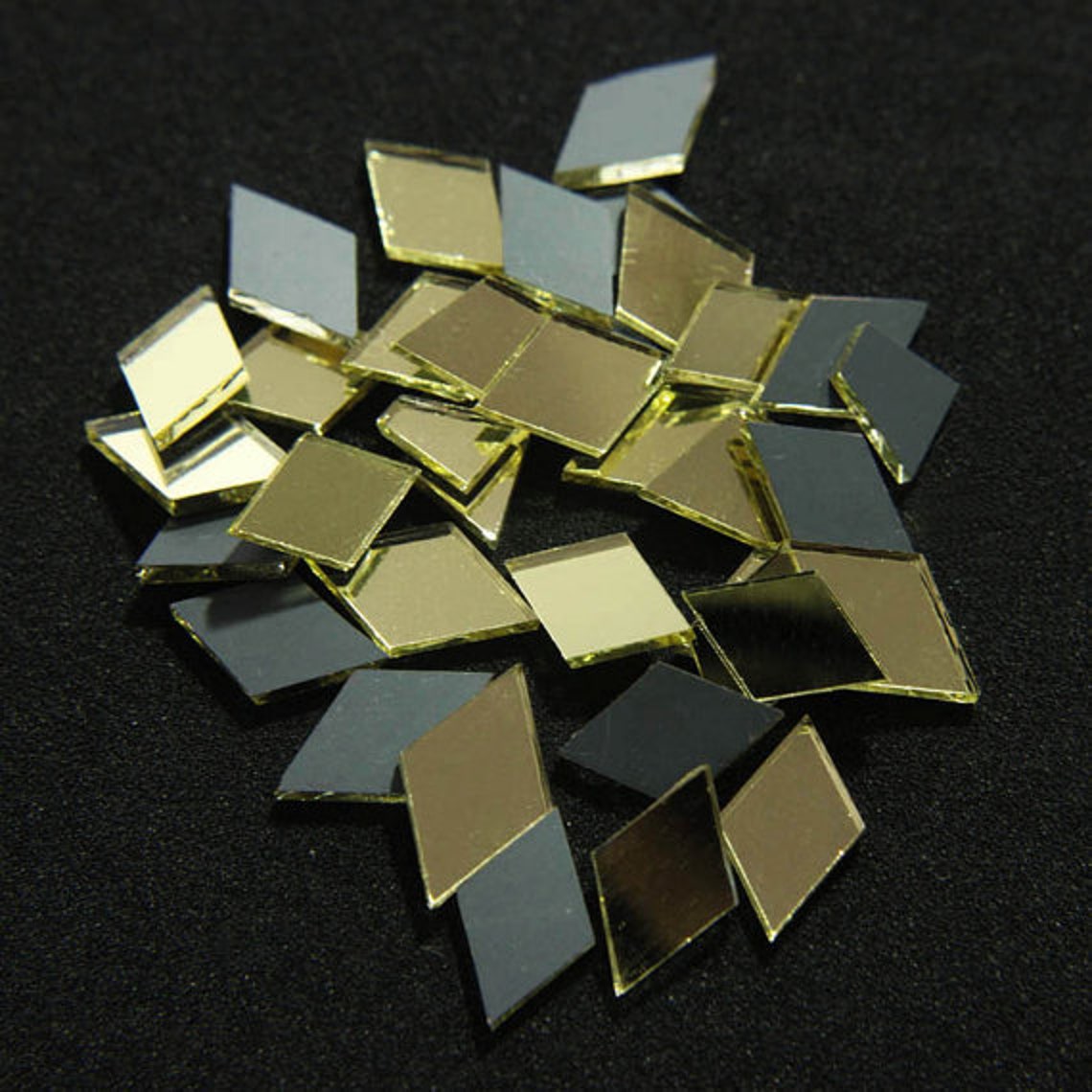 Shisha Mirror Diamond Shape Mirror Embellishments Glass | Etsy