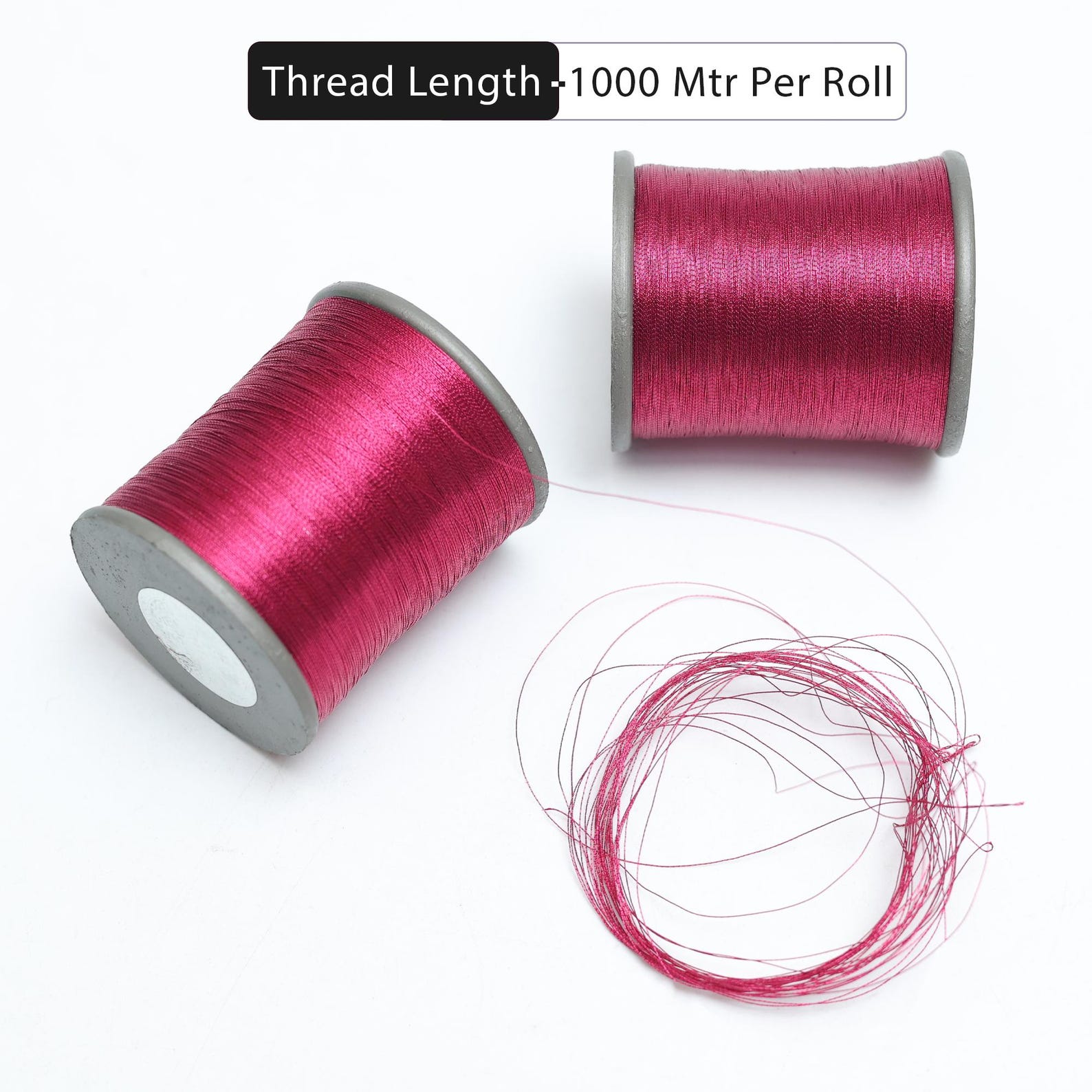 Zari Thread Metallic Floss Yarn Hand Machine Embroidery Artwork Sewing ...