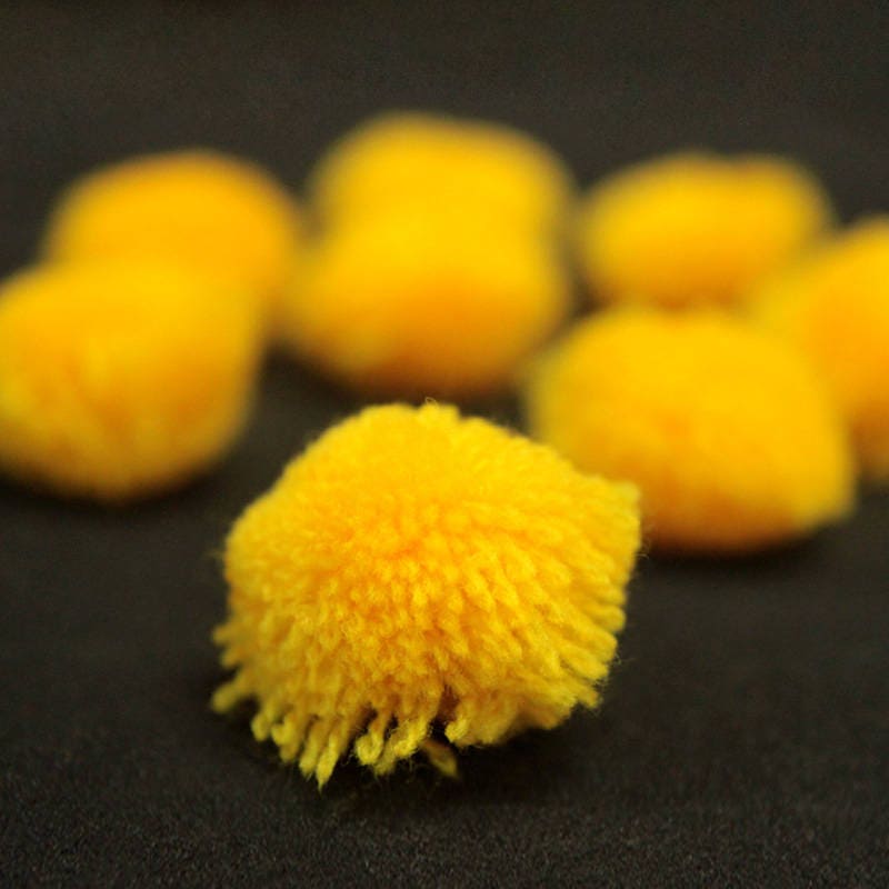Pom Poms in Yellow Colour-EMB2080 | Etsy