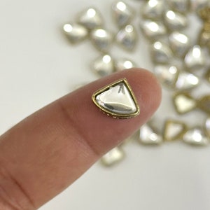 9x11mm, Silver Color Diamond Shape Kundan Stones-embks5433 - Etsy