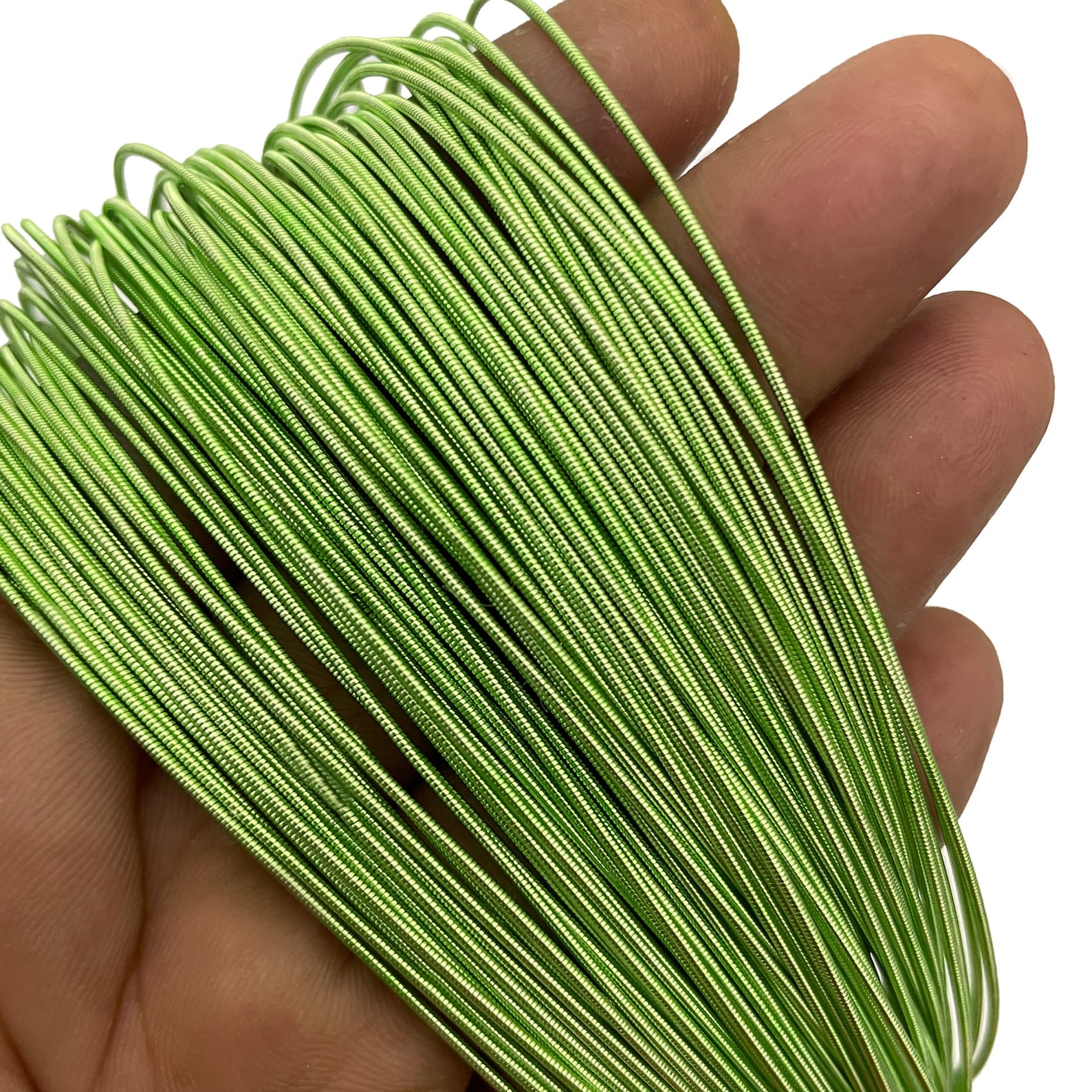 Gimp Wire/french Stiff Wire/jaseron Wire/metallic Wire in Pista Green ...
