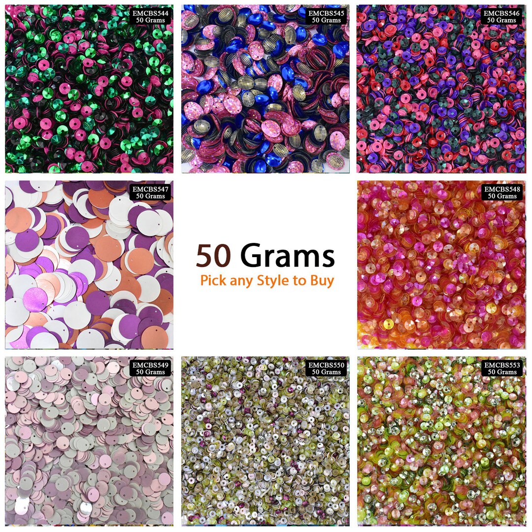 Mixed Sequins Paillettes Loose Assorted Color Sequins Spangles for ...