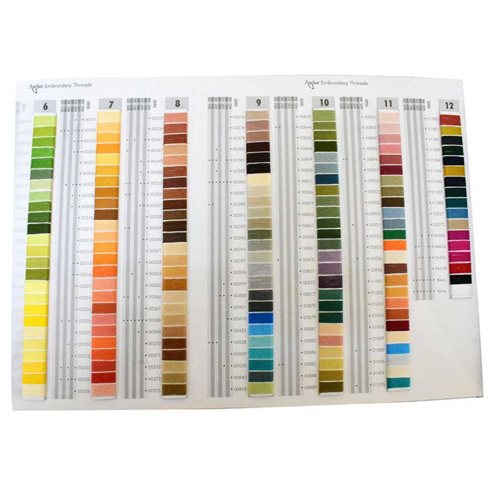 1 Anchor Thread Shade Card/shade Card Chart Book | Etsy