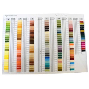 1 Anchor Thread Shade Card/shade Card Chart Book - Etsy