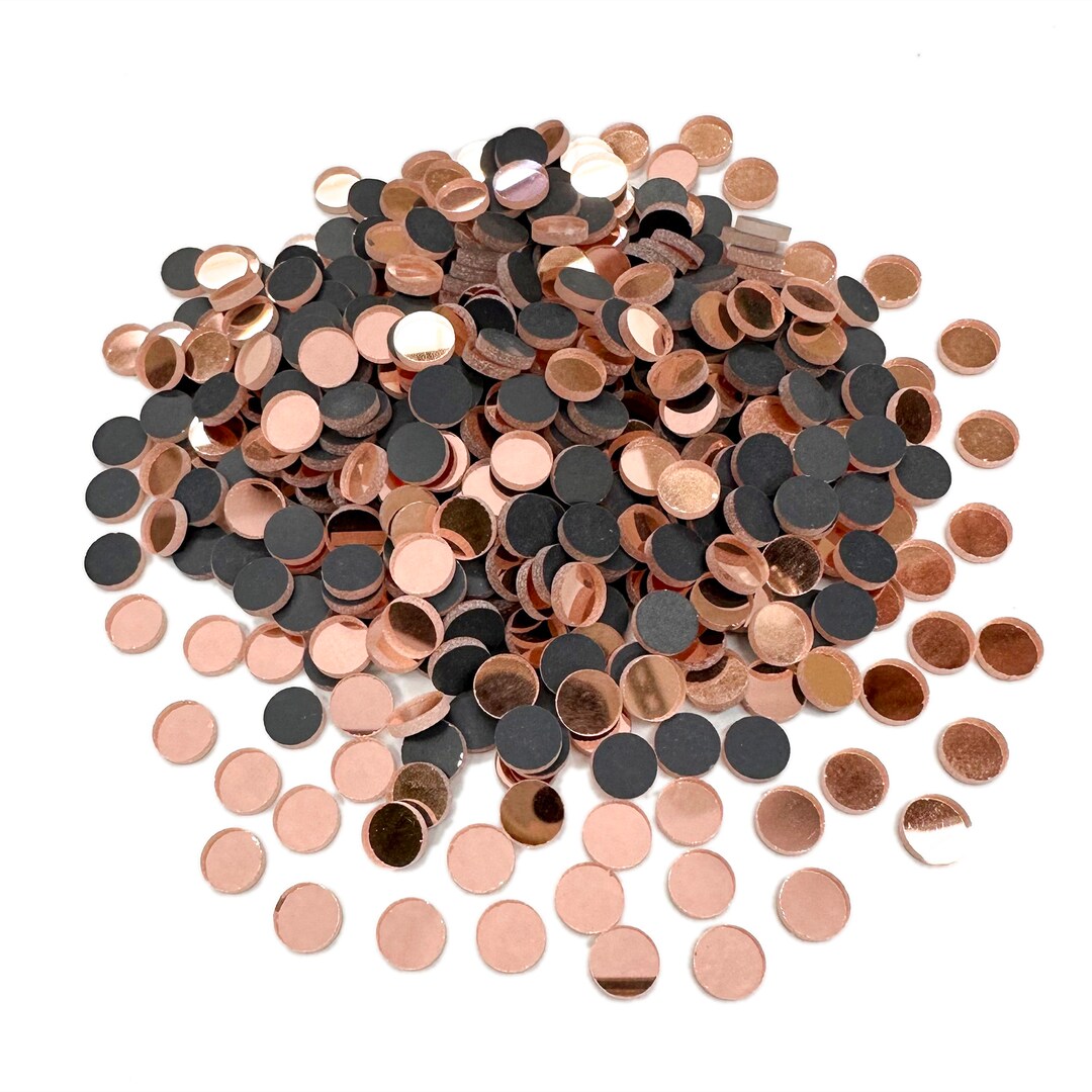 Rose Gold Round Smooth Edge Grinded Mirrors (mosaic Mirrors) for Crafts ...