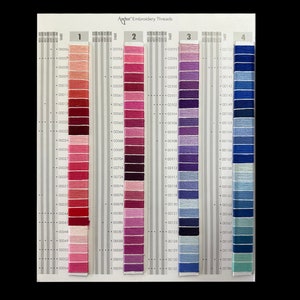1 Anchor Thread Shade Card/shade Card Chart Book - Etsy