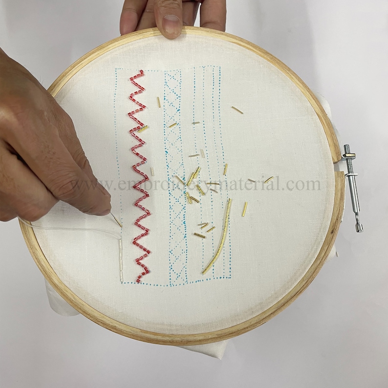 Embroidery Kit to Practice Aari, Zardosi, Tambour & Luneville Hand ...