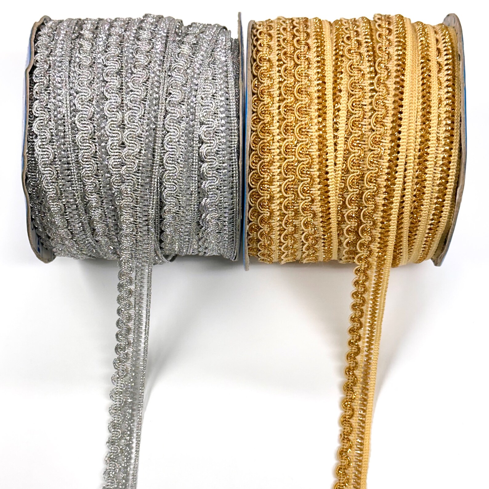 Gold & Silver Combo Zari Border Trim Lace for Sewing, Crafts, Dress ...