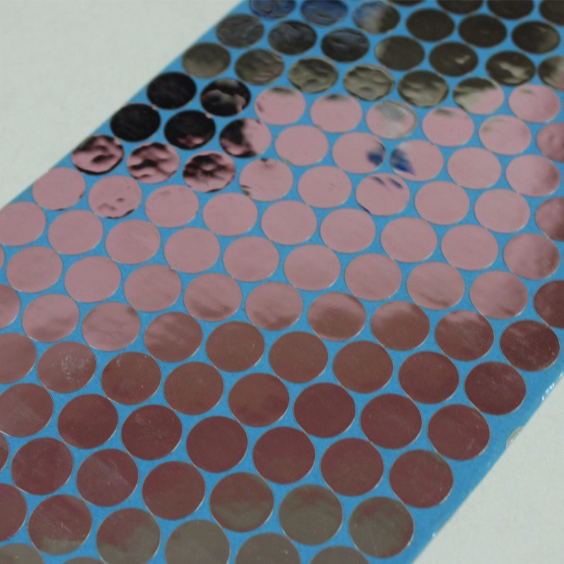 Round Laser Cut Foil Mirror Finish Metal Polka Confetti Dot - Etsy