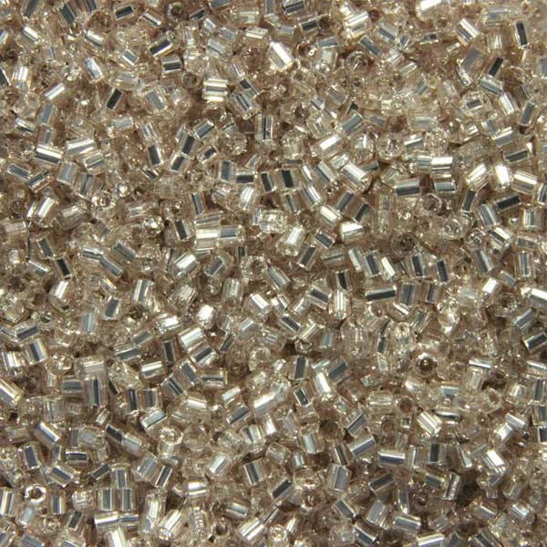 Round Hex Cut Glass 15/0 Hexagon Cut Seed Beads Loose Spacer Beads for ...