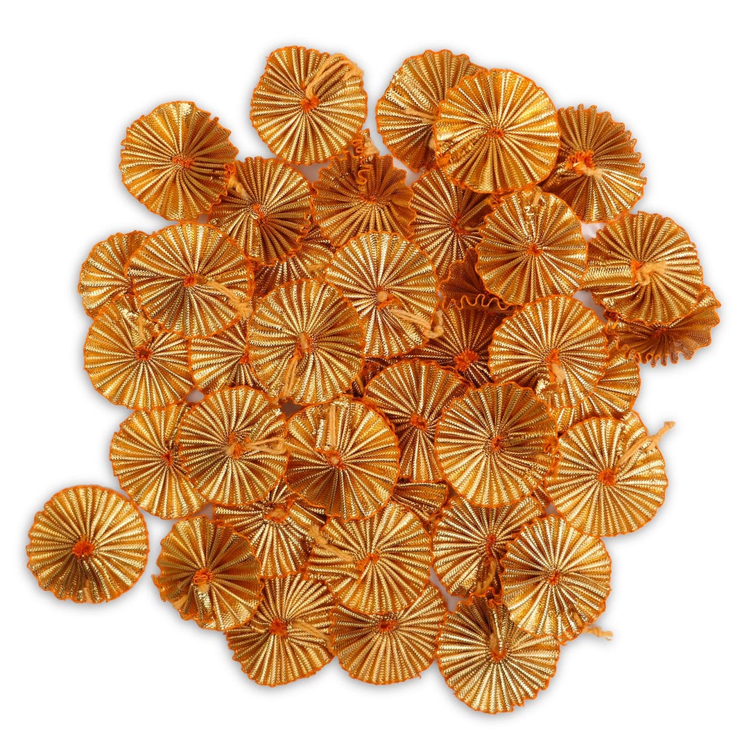 100 Pieces, Gota Flowers in Gold Colour-embgf4509 - Etsy