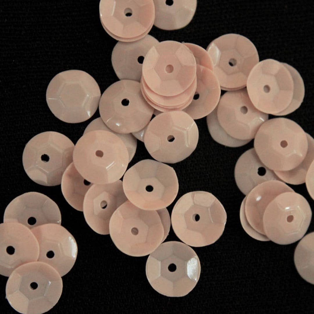 8MM, French Cut Centre-hole Sequins in Light Peach EMBSQ4793 - Etsy