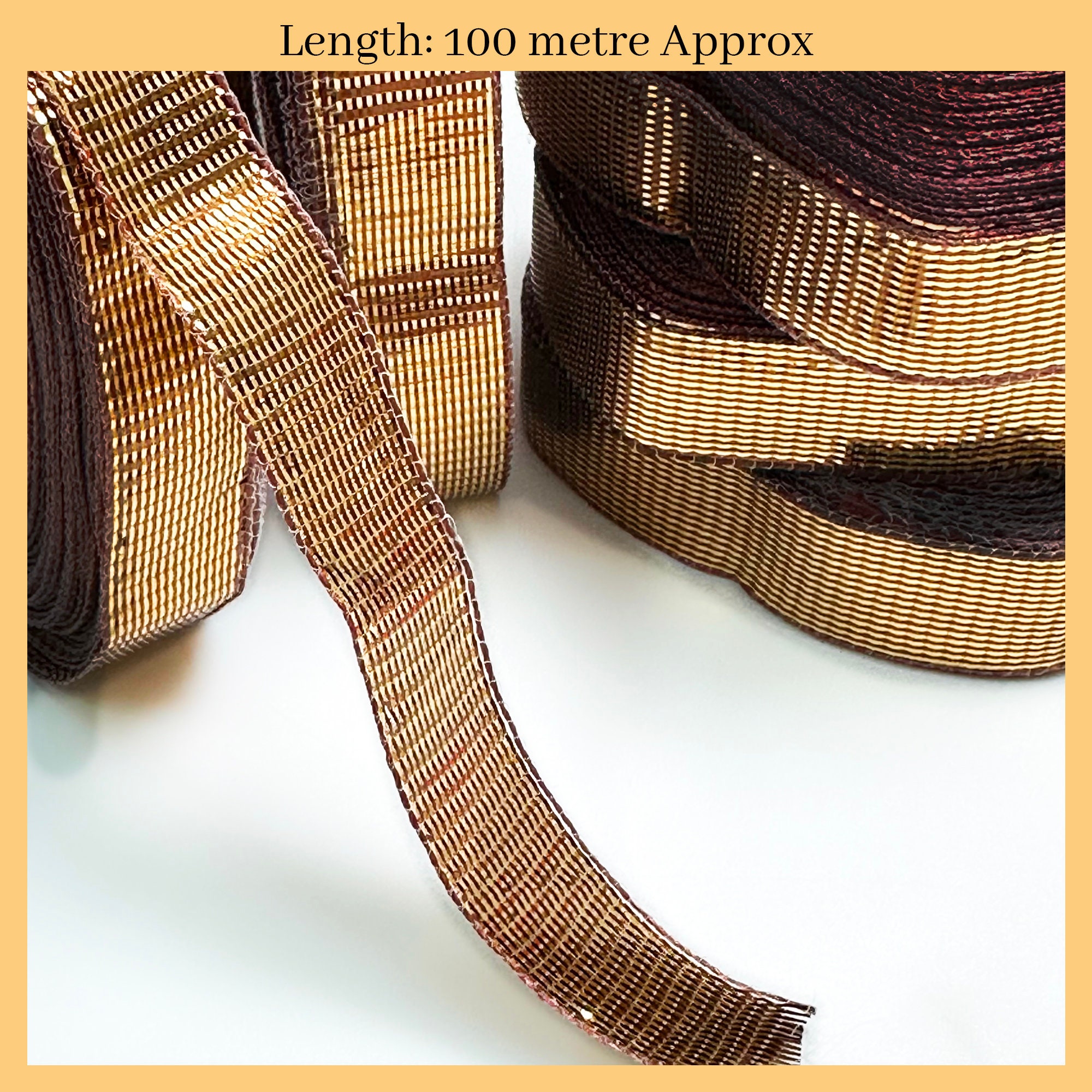 Gota Laces Ribbon Trim Indian Plain Gota Patti Border Lace in colore oro antico pizzo gota per abiti da sposa confezioni regalo e articoli di lusso Etsy Italia