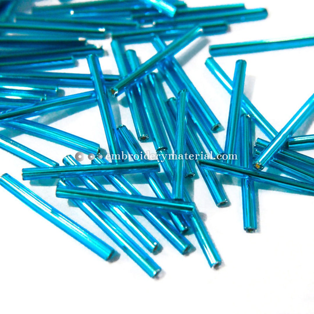 100 Grams, 2*25MM Round Glass Bugle/ Nalki Beads- EMB4075 - Etsy