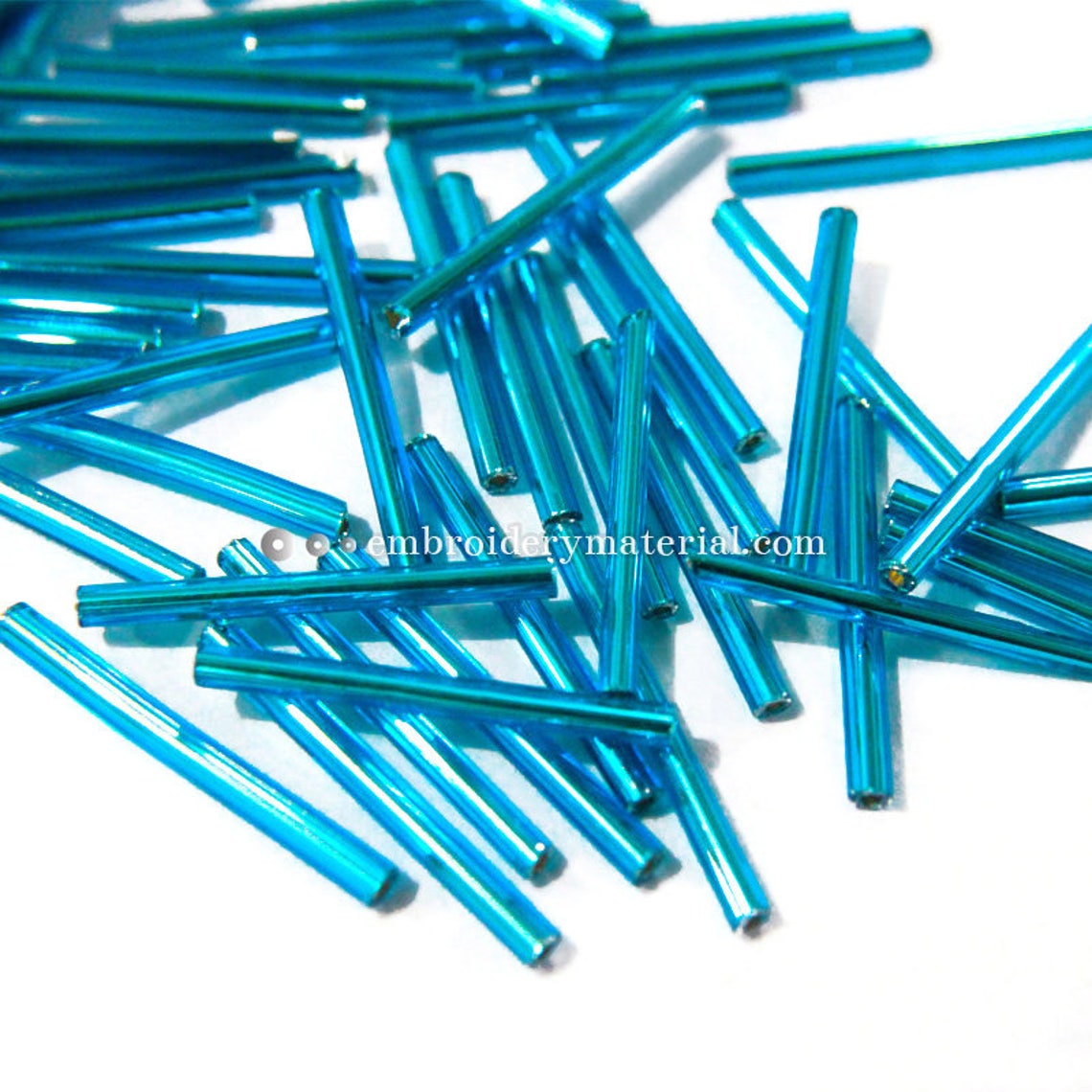 100 Grams, 2*25MM Round Glass Bugle/ Nalki Beads- EMB4075 - Etsy