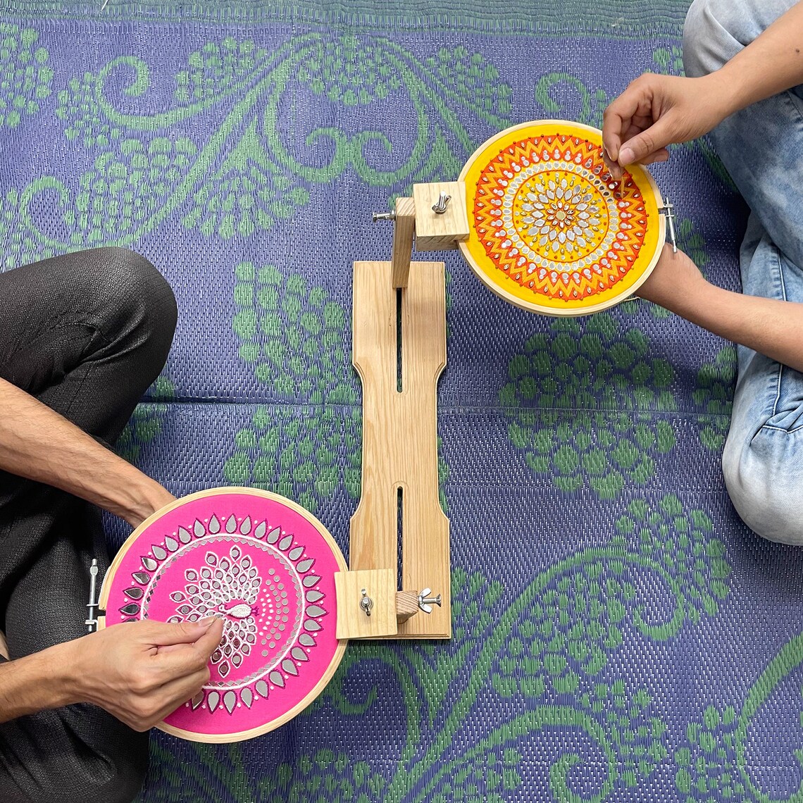 Embroidery Seat Stand Sit on Cross Stitch 360 Degree - Etsy