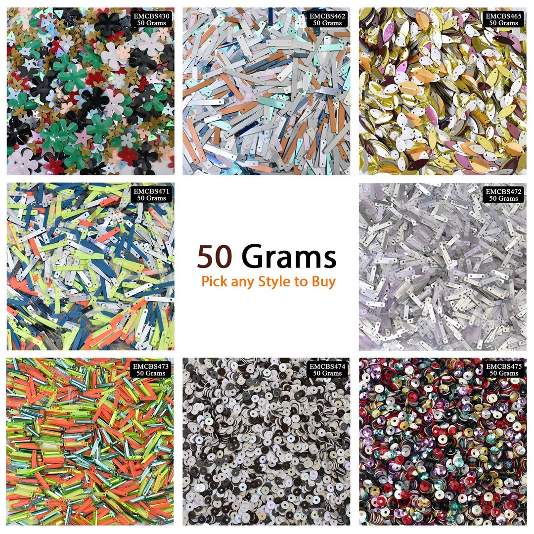 Mixed Sequins Paillettes Loose Assorted Color Sequins Spangles for ...