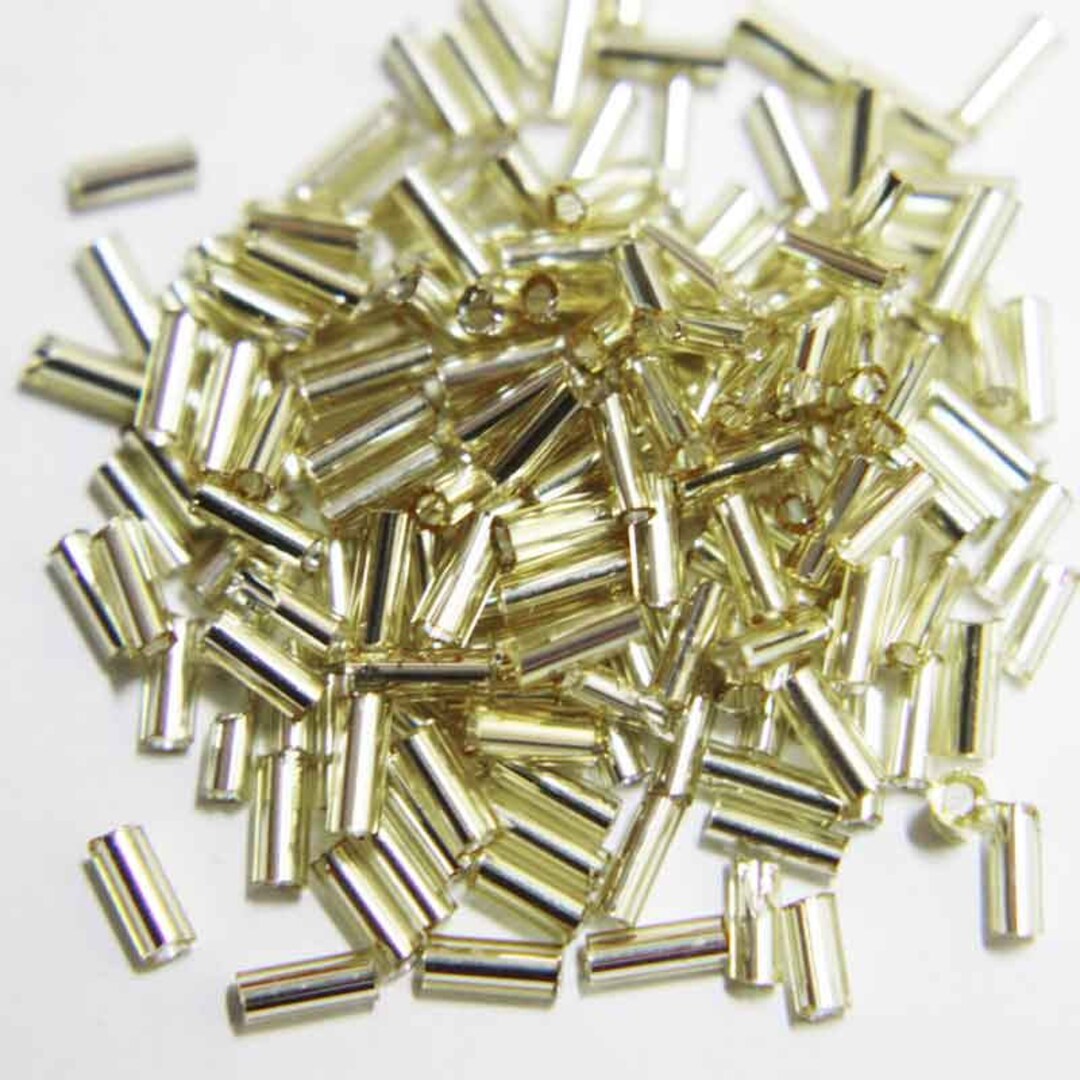 100 Grams, 1*4MM Light Gold Colour Bugle Beads/nalki- EMB513 - Etsy