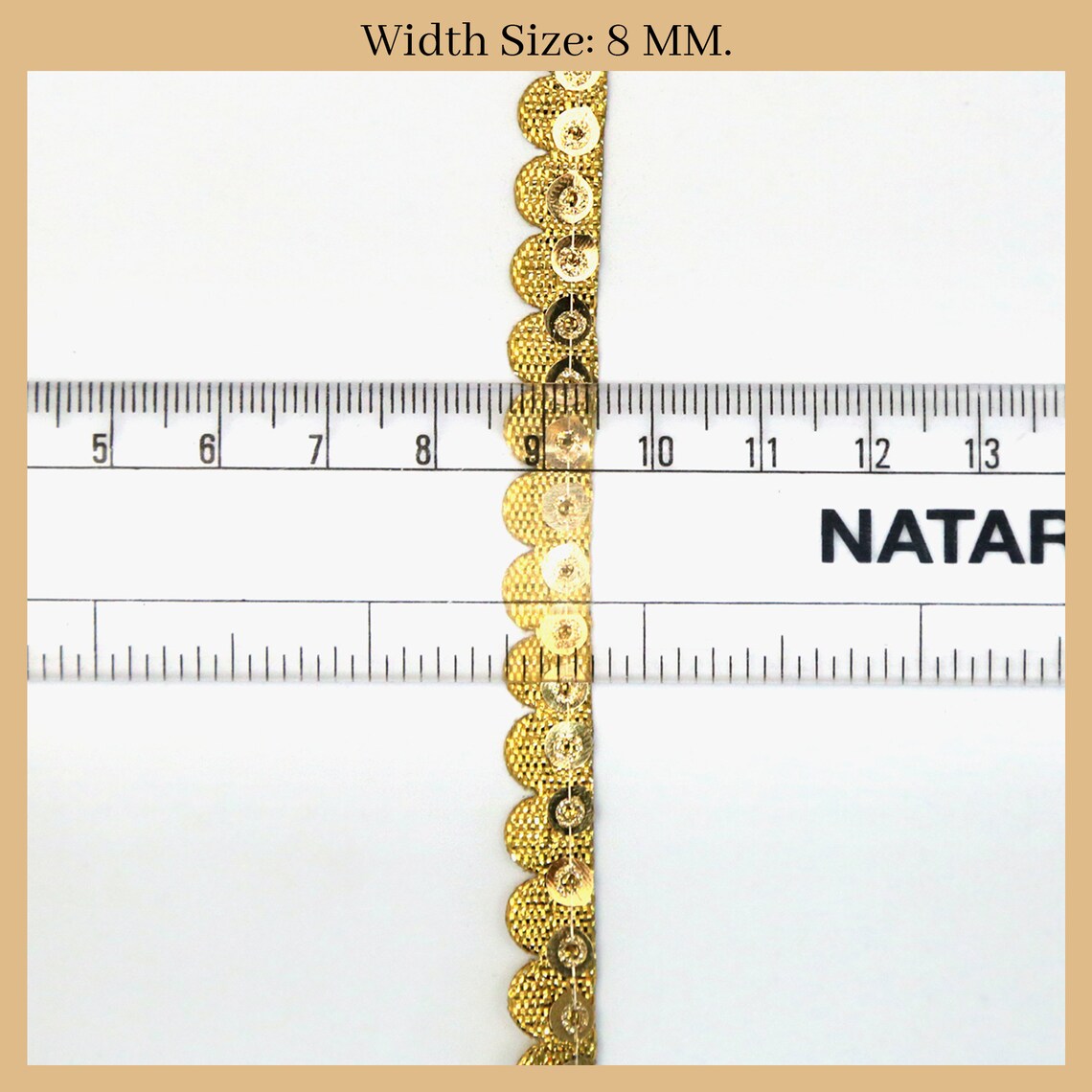 Embroiderymaterial Gold Sequins Sitara Lace Border for Duapatta ...