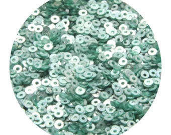 Kelly Green (two-hole) 12mm Round Cup Sequins Metallic Loose ~240 ...