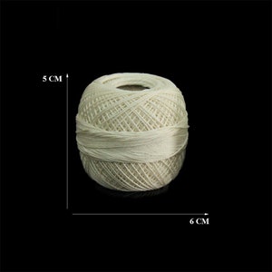 Crochet Cotton Size 20 Thread,crochet Cotton Yarn,mercerized Cotton ...