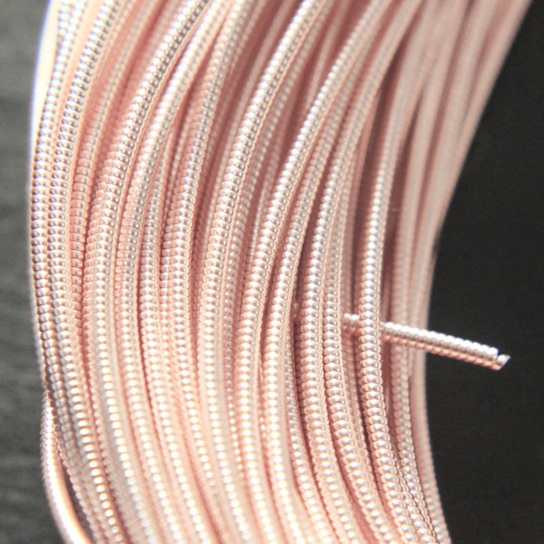 Gimp Jaseron Copper Zardosi Embroidery French Stiff Wire in Rose Gold ...