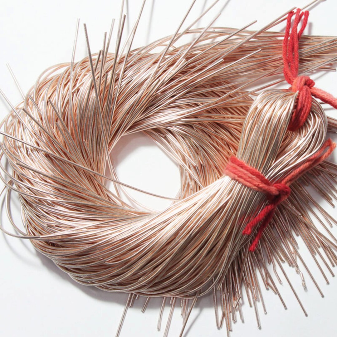 50 Yard/packet, 1MM French Metallic Wire in Rose Gold Colour-(100gram ...
