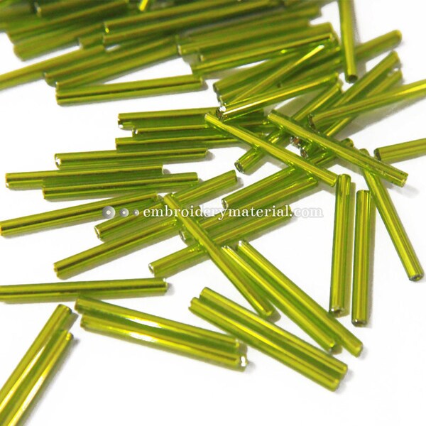 Gold Bugle Beads - Etsy