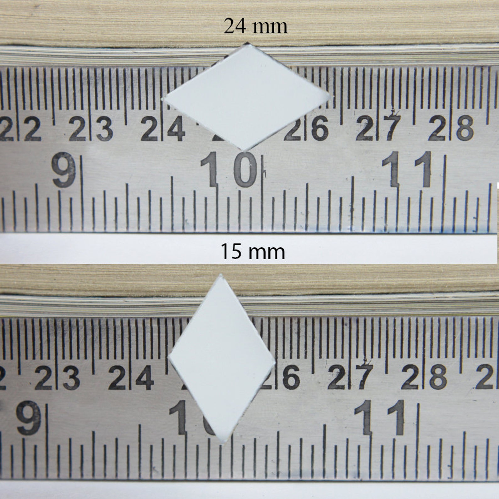 100 Pieces Diamond Shape Shisha Mirror in Silver Color-emb707 - Etsy