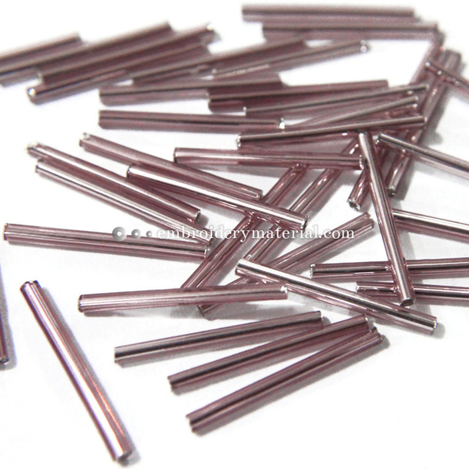 Bugle Beads/nalki Pipes Tube Spacer Glass Beads for Jewelry Making ...