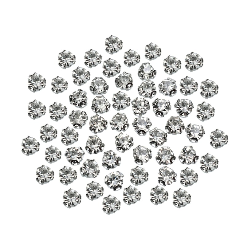 Sew on Crystal Claw Flat Back Rhinestones Round Shape Loose ...
