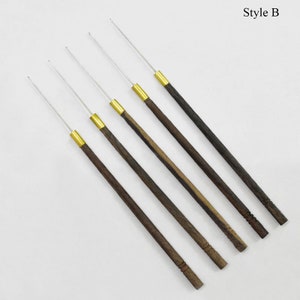 Aari (0.5MM) Needle for Beading and French Wire Embroidery With Handles ...