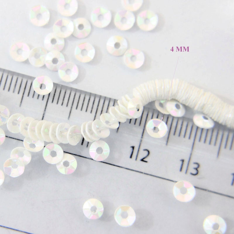 4MM Bowl Shape Sequins Strand 1300 Sequins/stringemb2023 - Etsy UK