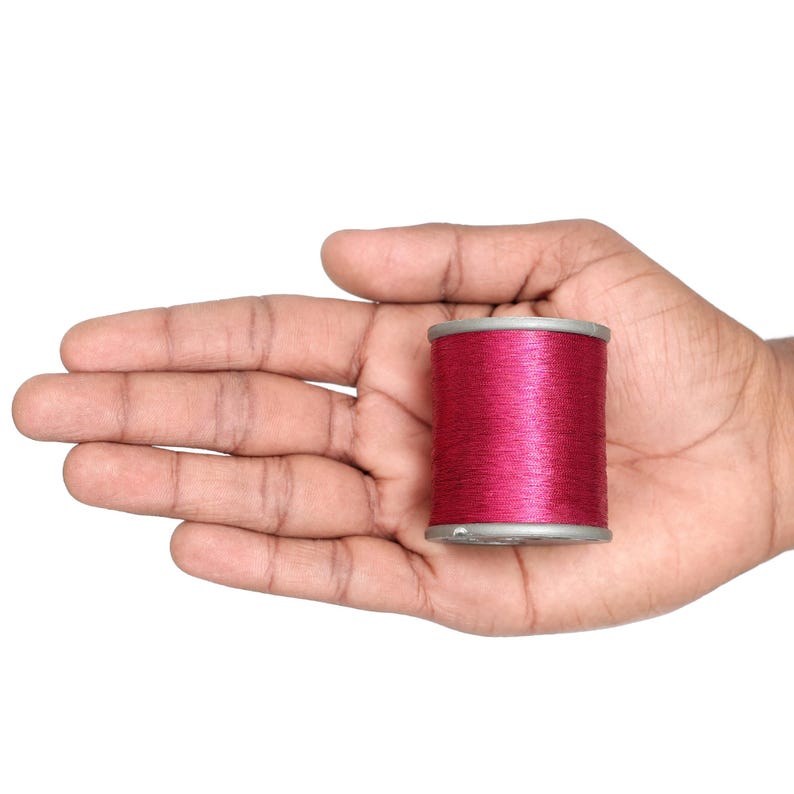 Zari Thread Metallic Floss Yarn Hand Machine Embroidery Artwork Sewing ...