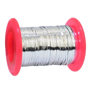 Mukaish Badla Metal Flat Metallic Thread Tape Embroidery Wire for ...
