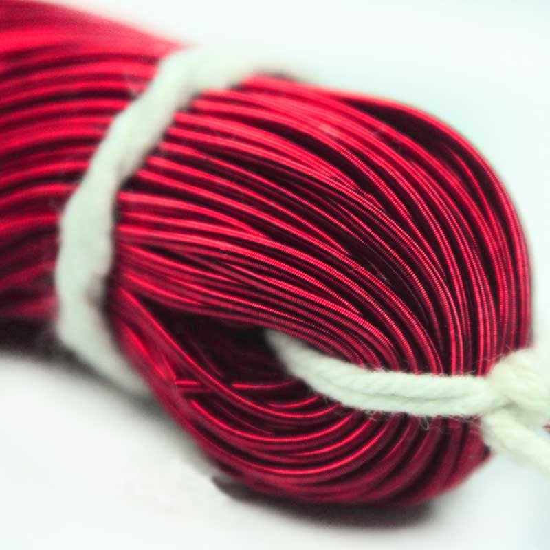 50 Yard/packet, 1MM French Wire in Red Colour Matt Finish (kora ...