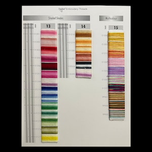 1 Anchor Thread Shade Card/shade Card Chart Book - Etsy