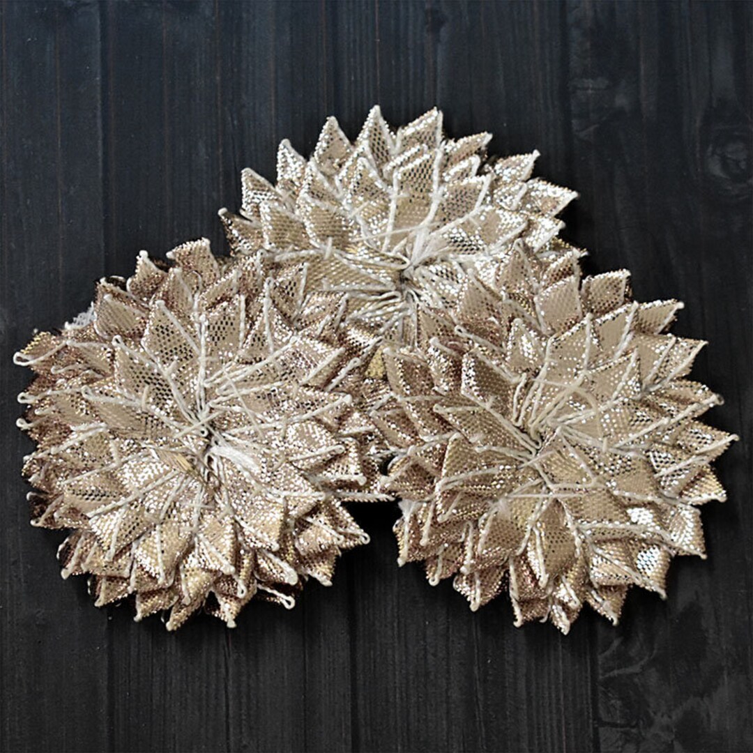 Gota Flower in Light Rose Gold Color/gota Floral Appliques/layered Gota ...