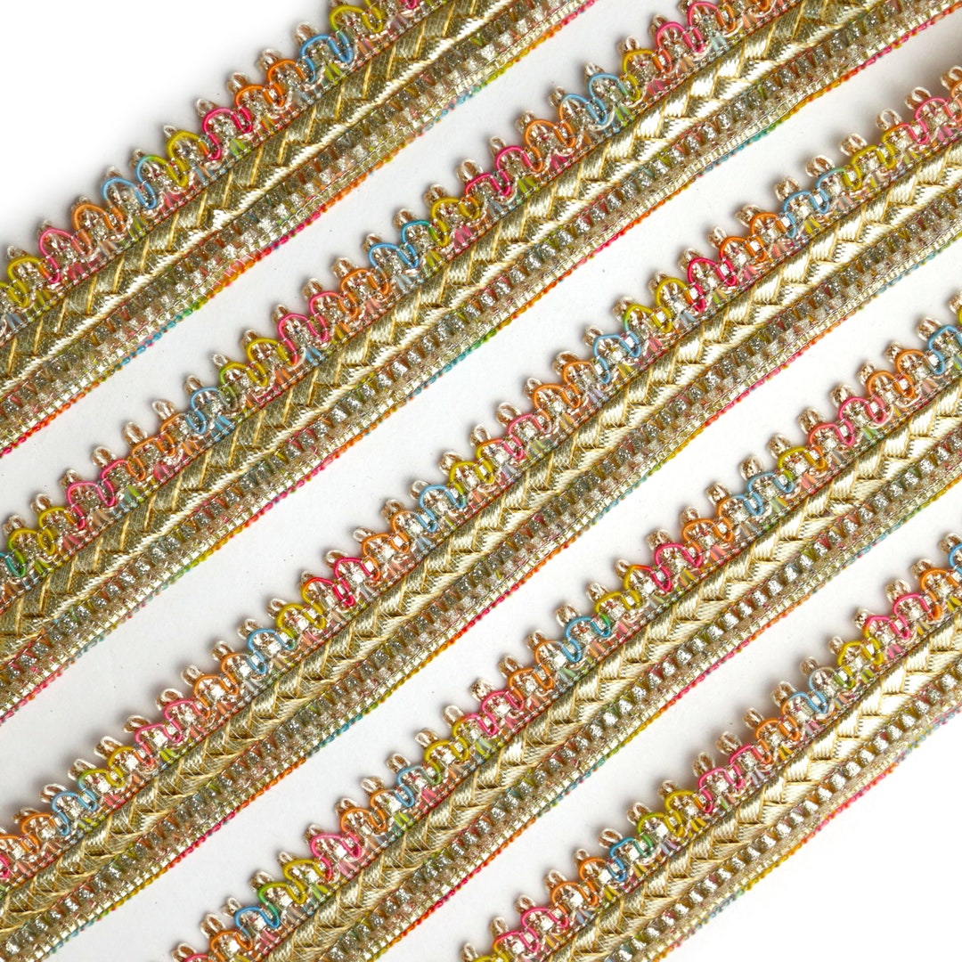 Gota Patti Lace for Dupattas, Sarees, Lehengas, Gararas, and Blouses ...