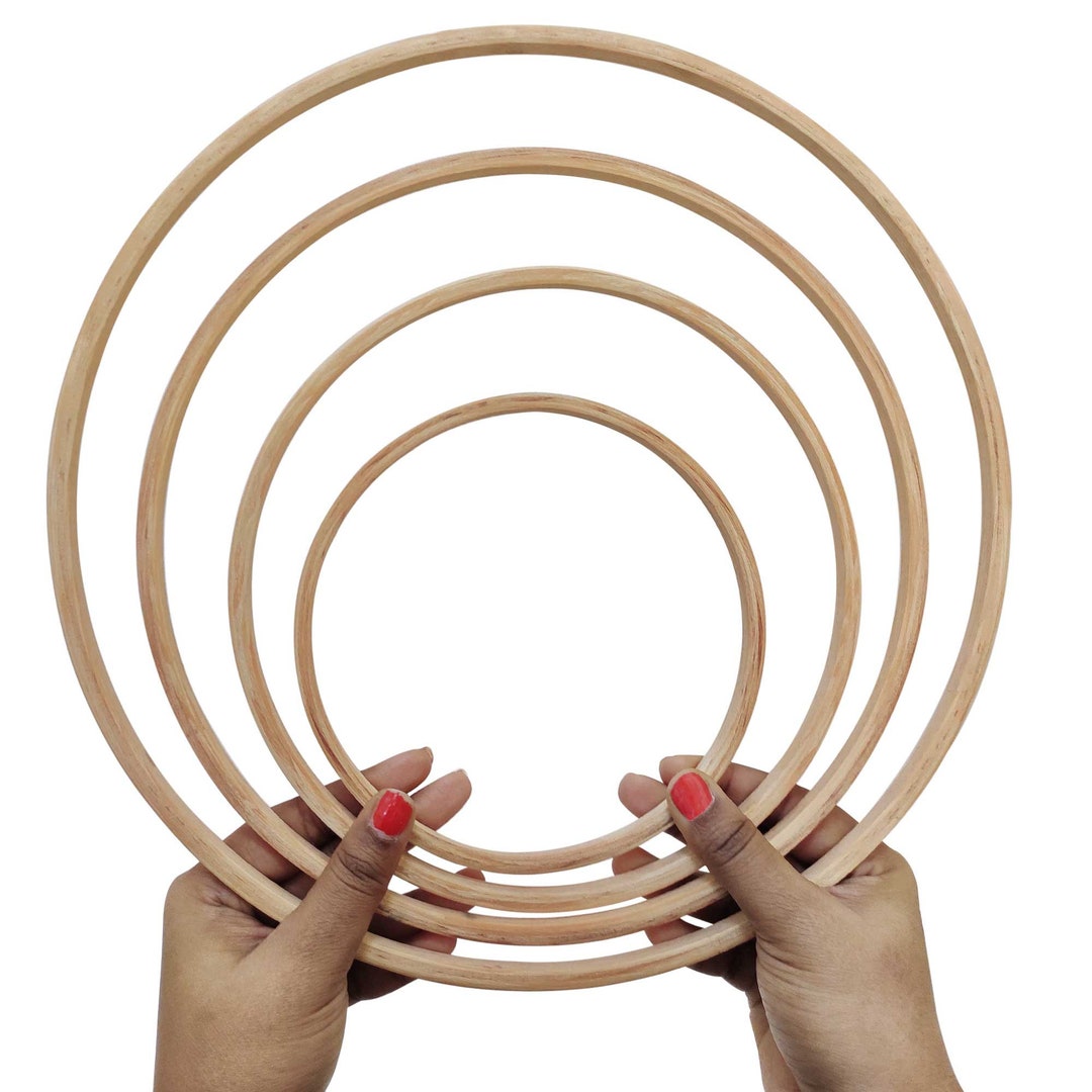 Display Wooden Hoops for Dream Catchers Floral Macramé Wedding Décor ...