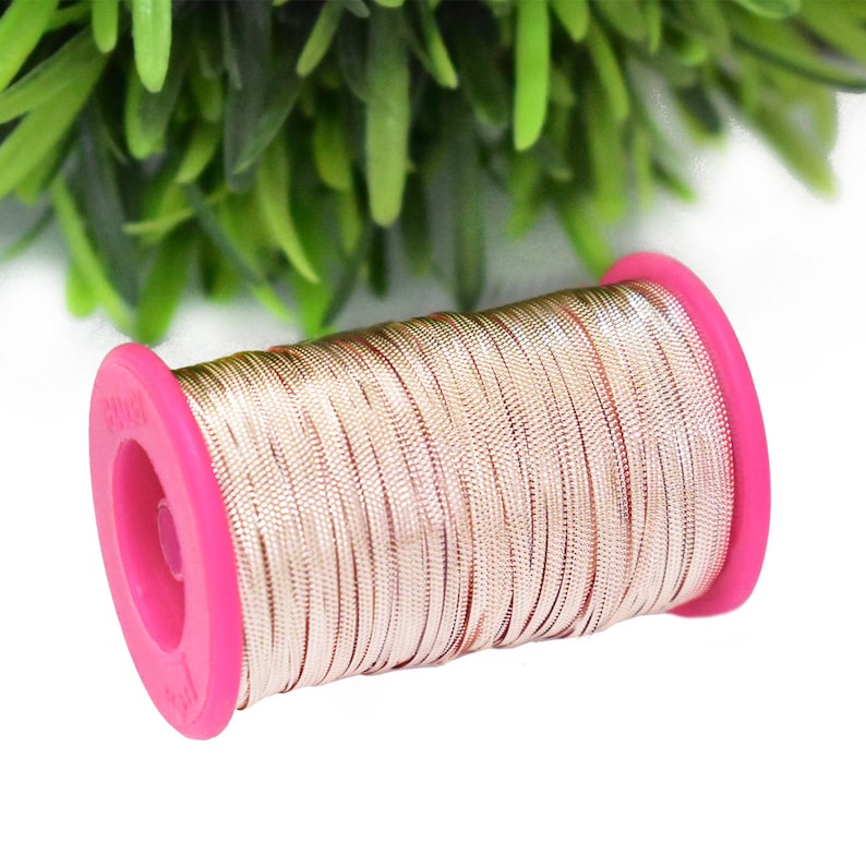Metal Metallic Embroidery Floss Thread/metal Embroidery Wire/rose Gold ...