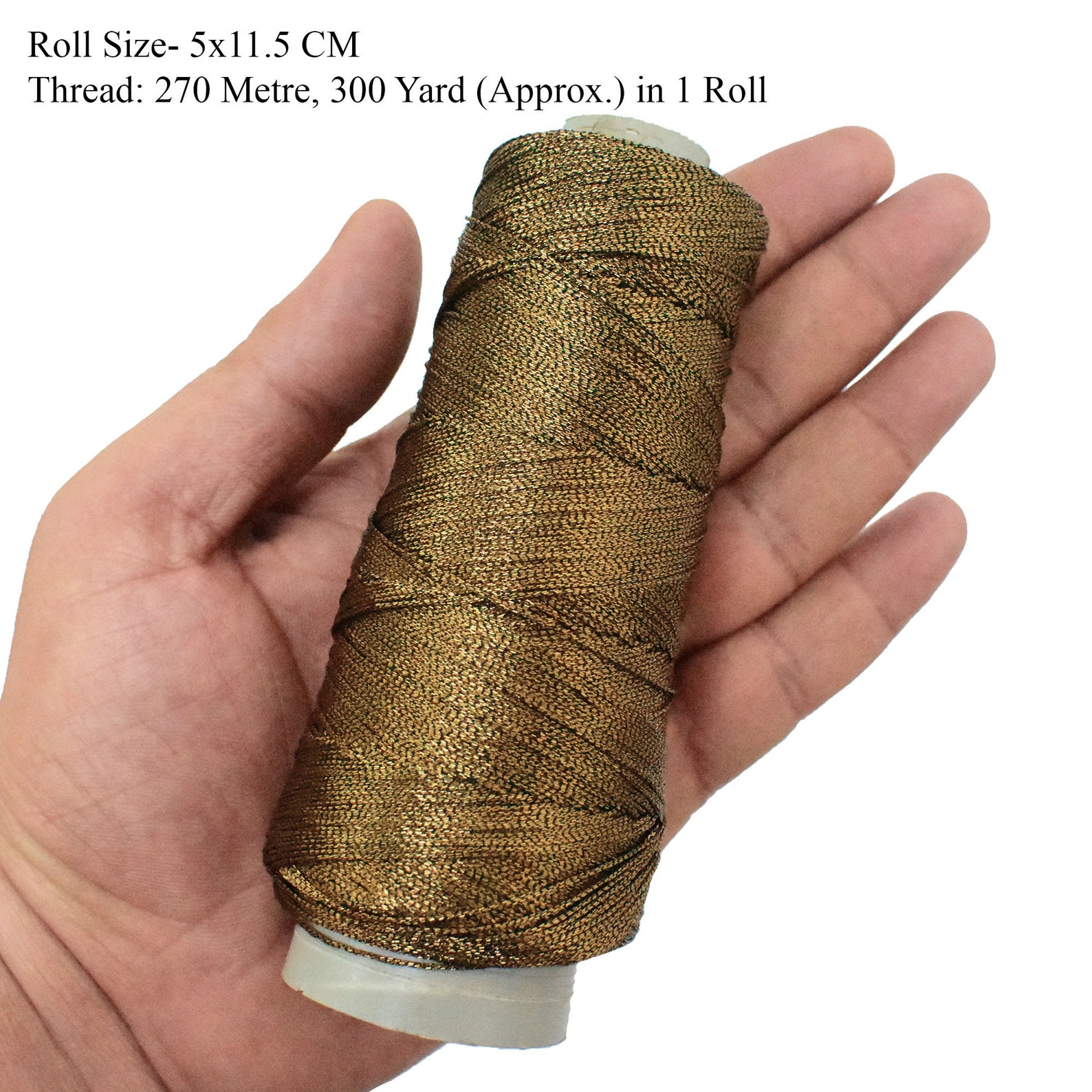 Zari Thread Metallic Floss Yarn Hand Machine Embroidery - Etsy