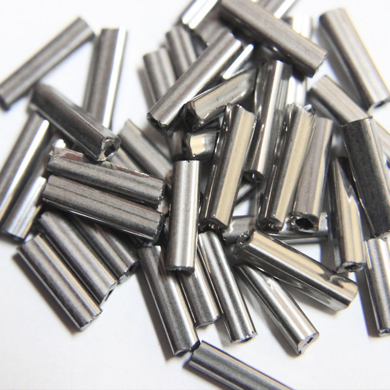Bugle Beads/nalki Pipes Tube Spacer Glass Beads for Jewelry Making ...