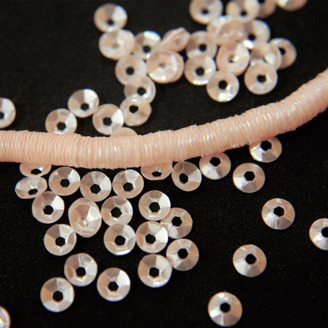 4MM Bowl Shape Sequins Strand 1300 Sequins/stringemb2030-1 - Etsy